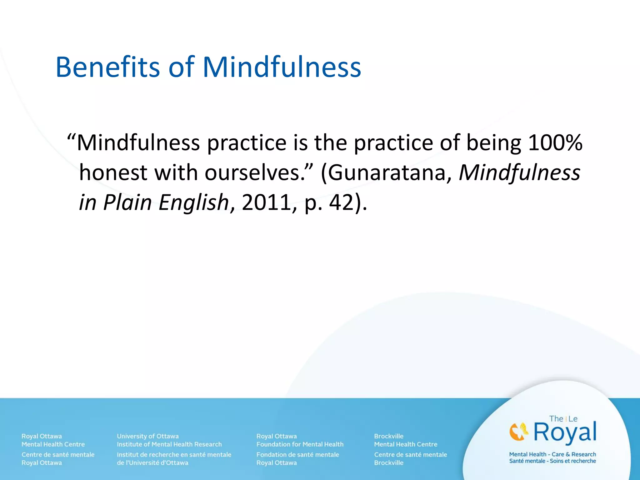 Mindfulness and Mental Health | PDF