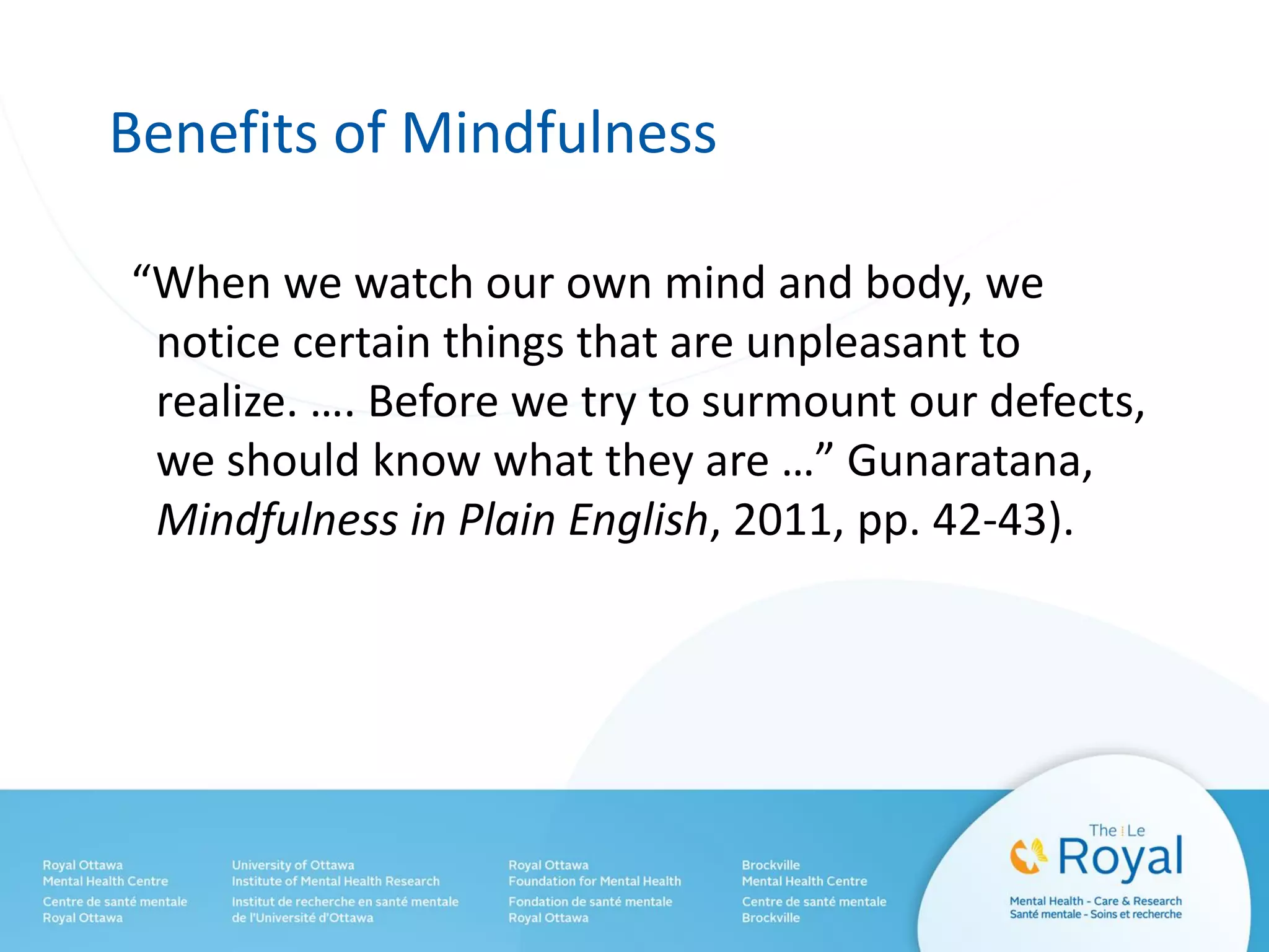 Mindfulness and Mental Health | PDF