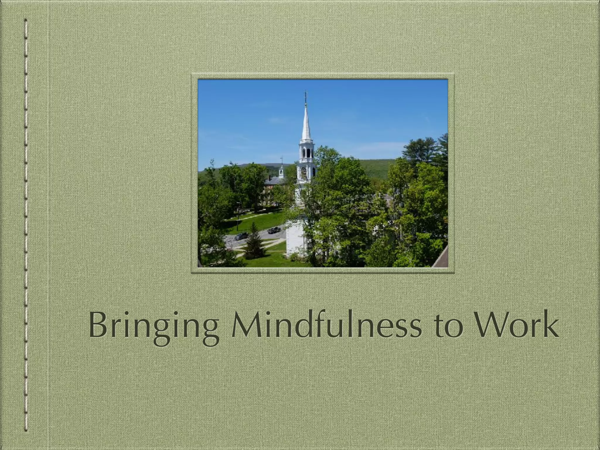 Mindfulness at work | PDF