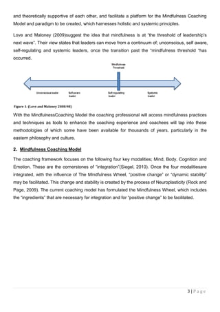 Mindfulness coaching model | PDF