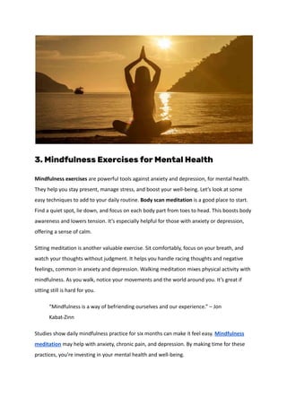 Mindfulness Exercises for Mental Health: How 10 Minutes a Day Can ...