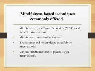 Mindfulness for burnout | PPT