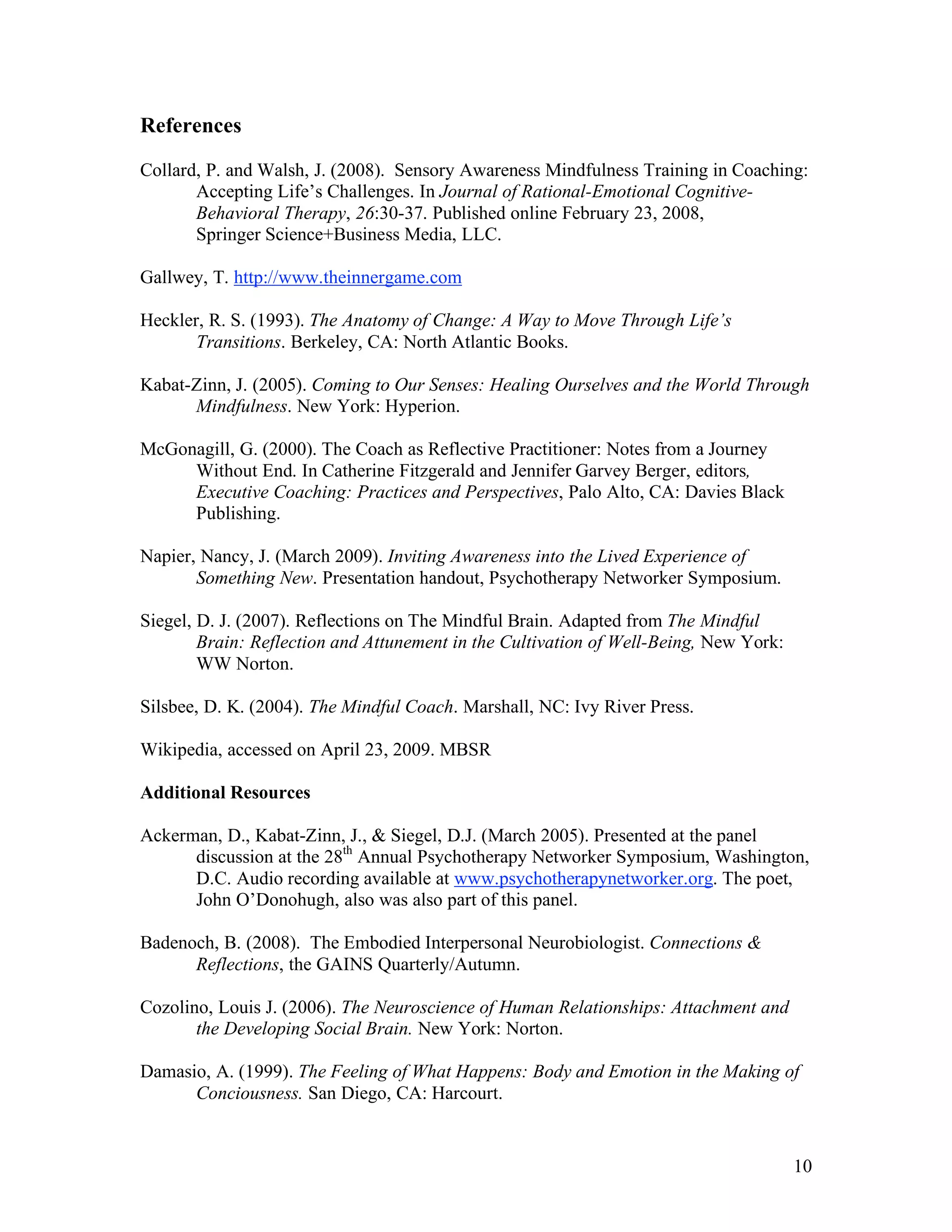 Mindfulness in coaching | PDF