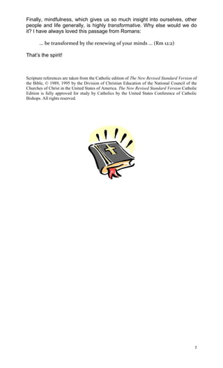 MINDFULNESS IN THE BIBLE | PDF