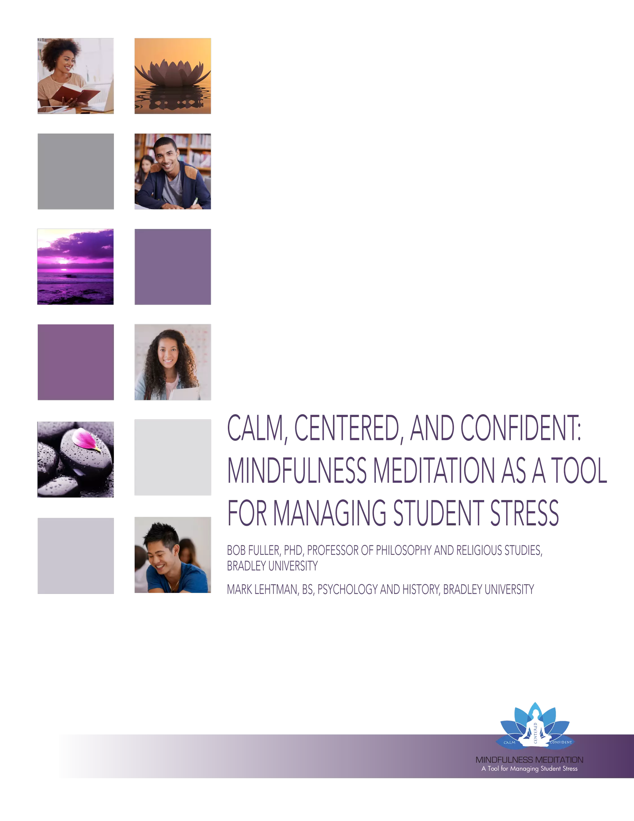 Mindfulness Meditation as a Tool for Managing Student Stress | PDF