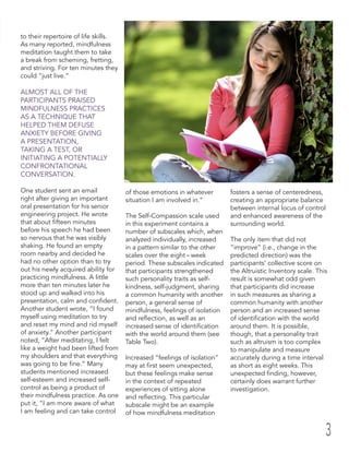 Mindfulness Meditation as a Tool for Managing Student Stress | PDF