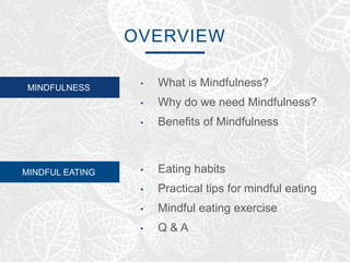 Mindfulness & Mindful Eating | PPTX