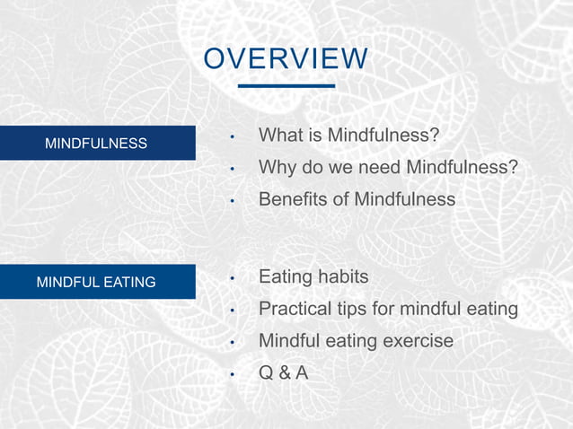 Mindfulness & Mindful Eating | PPTX