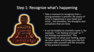 Mindful Exercises to help clear negative thoughts and emotions | PPT