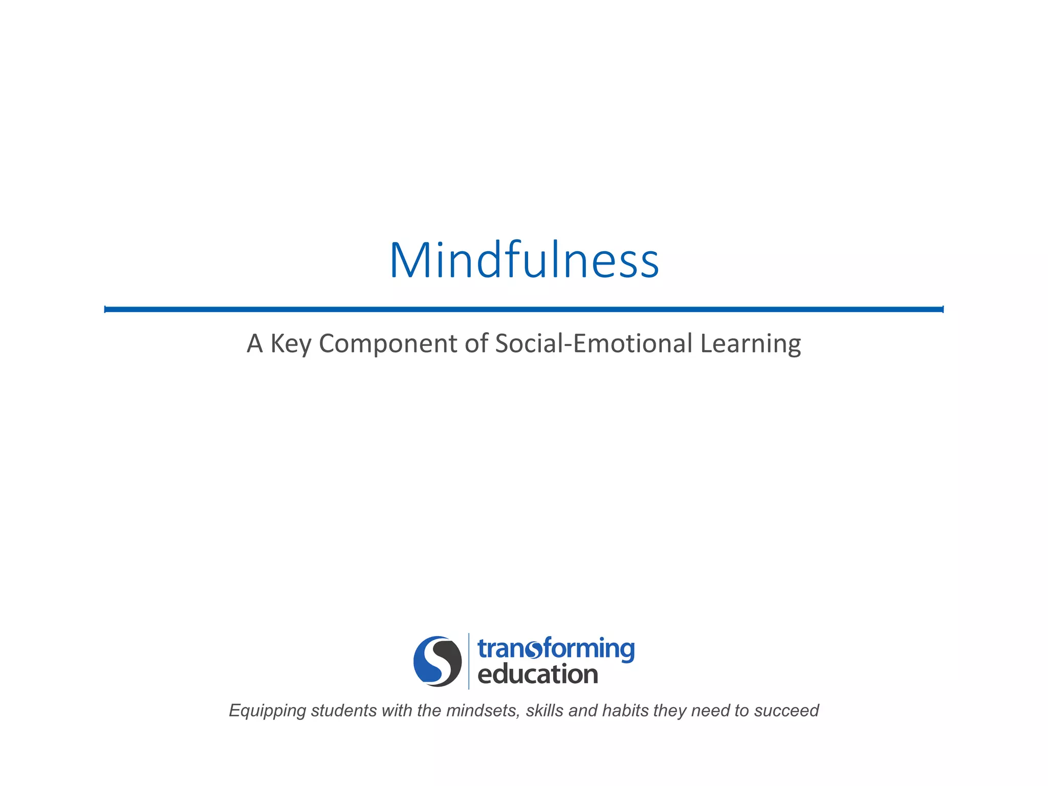 Mindfulness presentation | PPTX