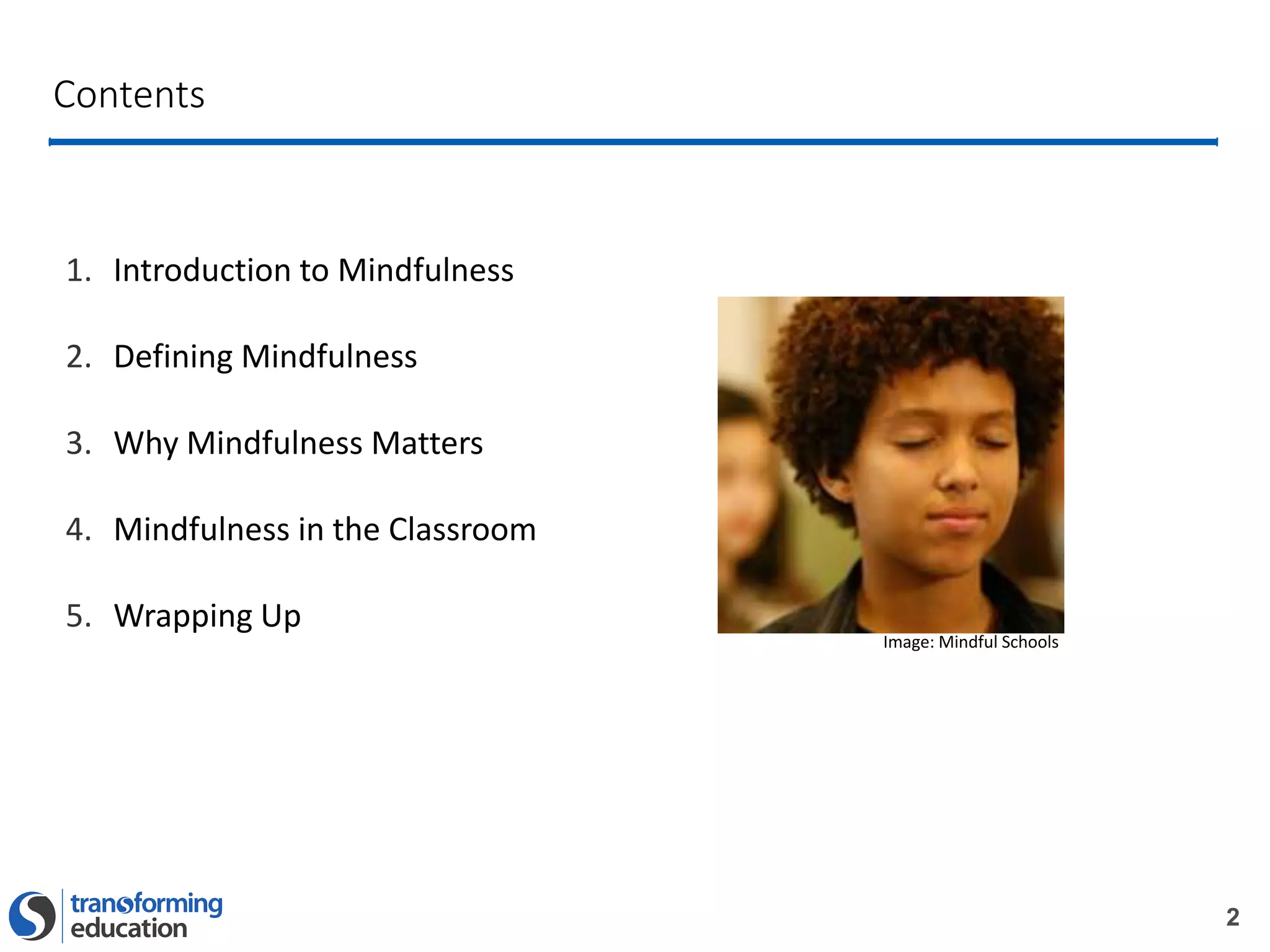 Mindfulness presentation | PPTX