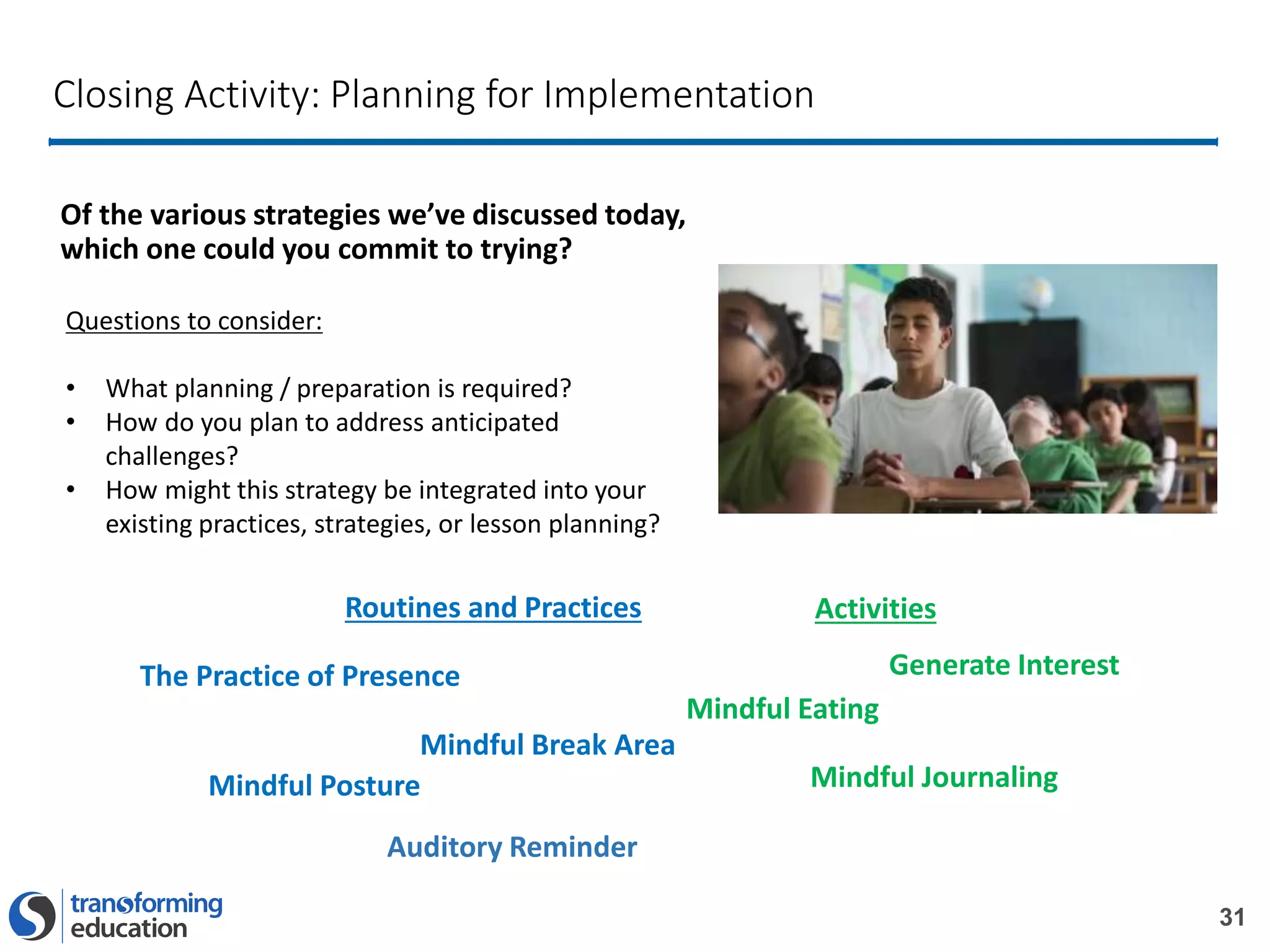 Mindfulness presentation | PPTX