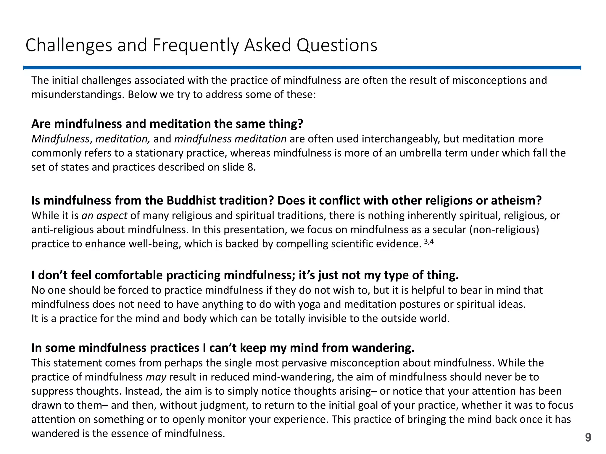 Mindfulness presentation | PPTX
