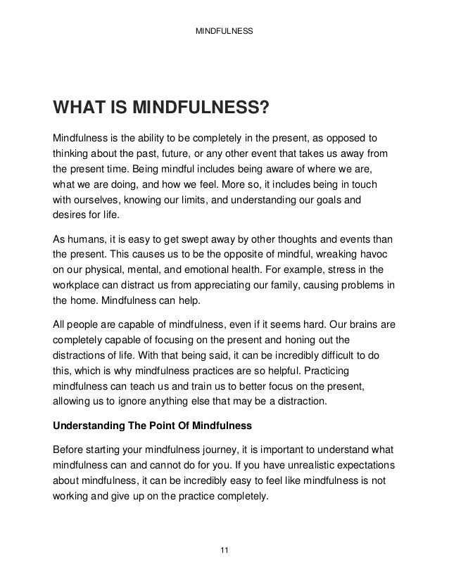Mindfulness: A beginner's guide To Mindfulness to Improve Your Body ...