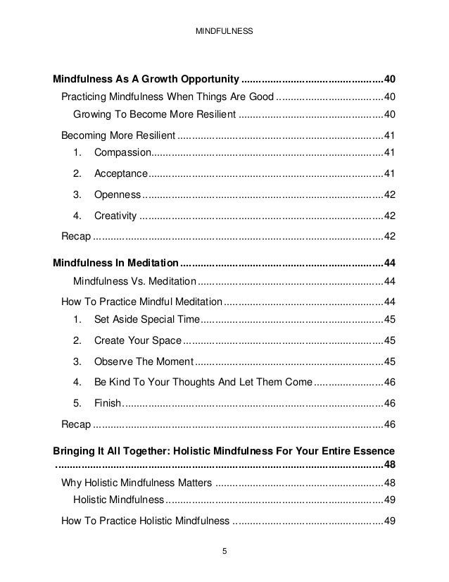 Mindfulness: A beginner's guide To Mindfulness to Improve Your Body ...