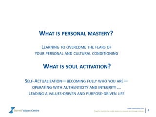 Mindfulness, values and global transformation v2 | PPT