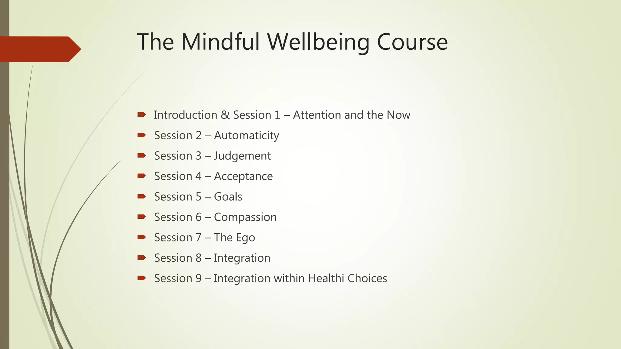 Mindfulness workshop slide deck - intro & session 1 | PPT
