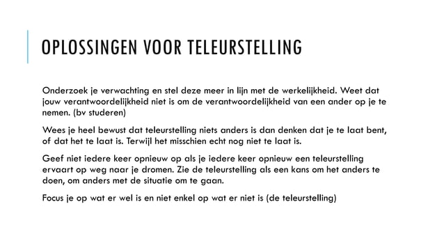 Mindful omgaan met teleurstellingen | PDF