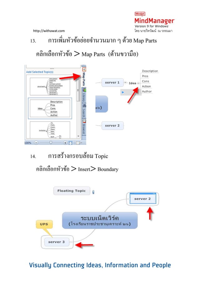 คู่มือการใช้งาน Mind manager 9 | PDF