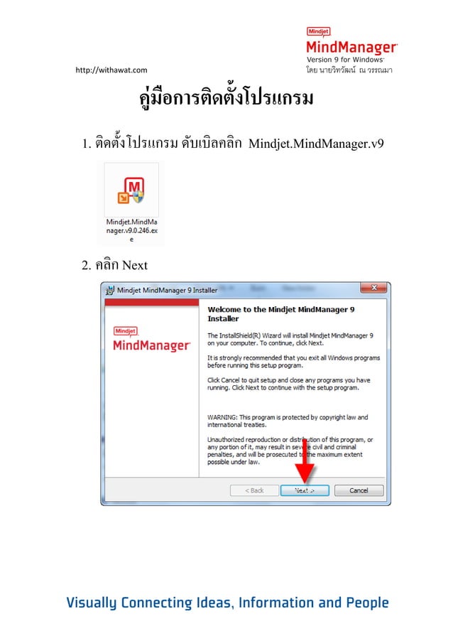 คู่มือการใช้งาน Mind manager 9 | PDF