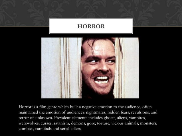 Horror Film Genre Convention | PPTX | Horror | Genres