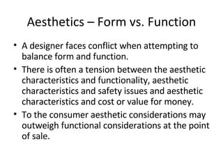 Mindmap Aethetics Form & Function | PPT