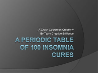 Mindmap insomnia | PPT