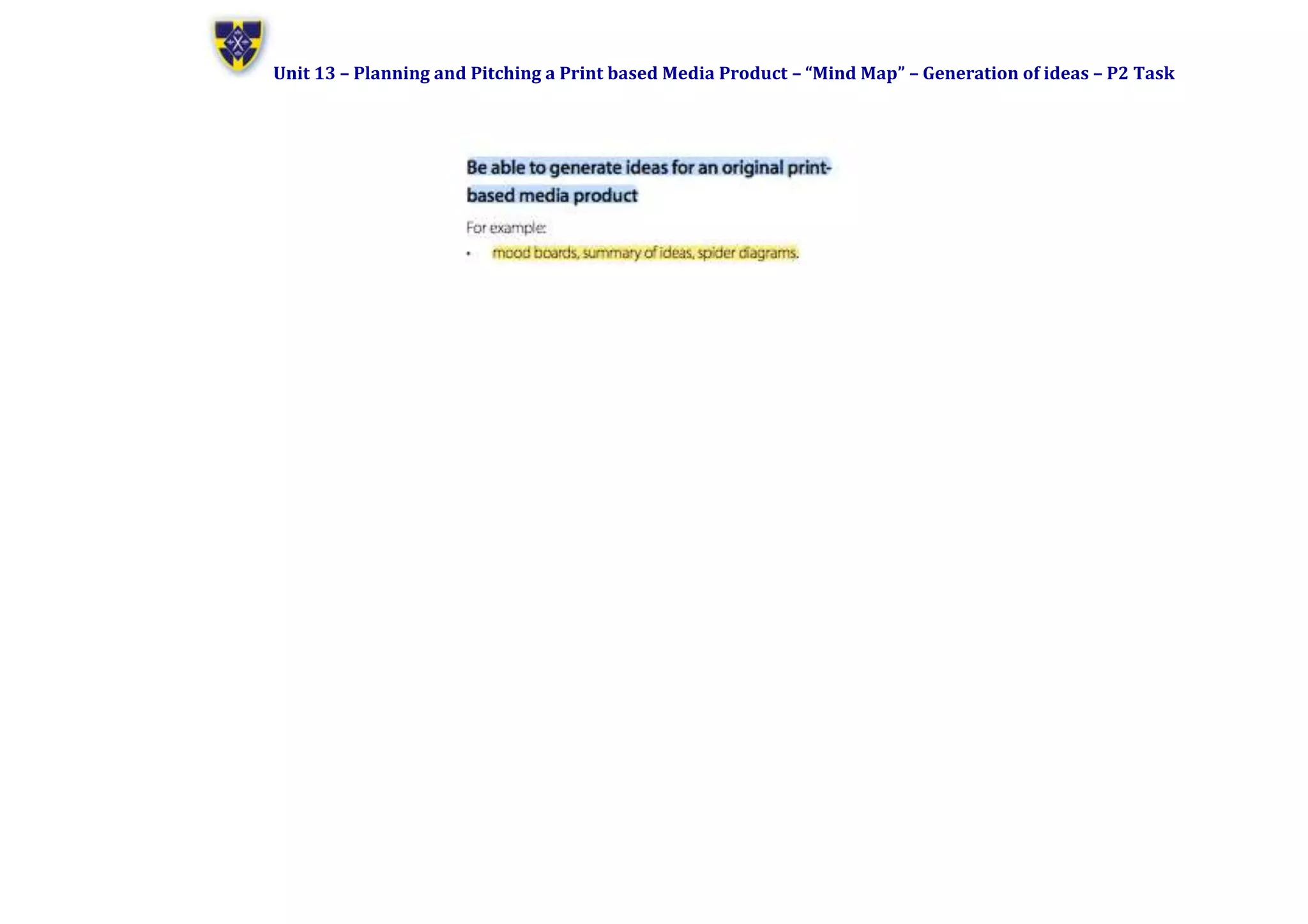 Mind map p2 task - template | PPT