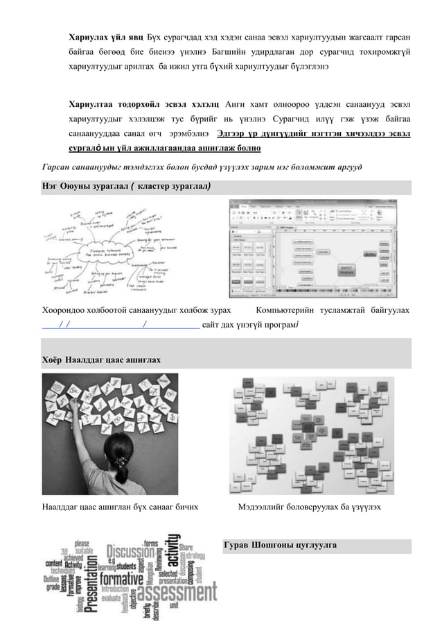 Mind map & brain storm | DOCX