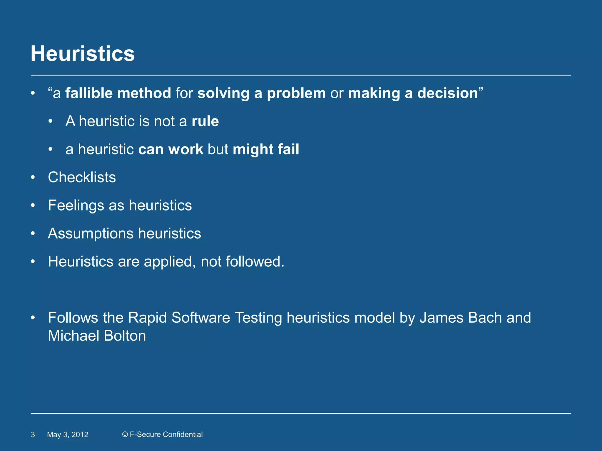 Mind Map Driven Heuristic Testing 0 1 Pptx