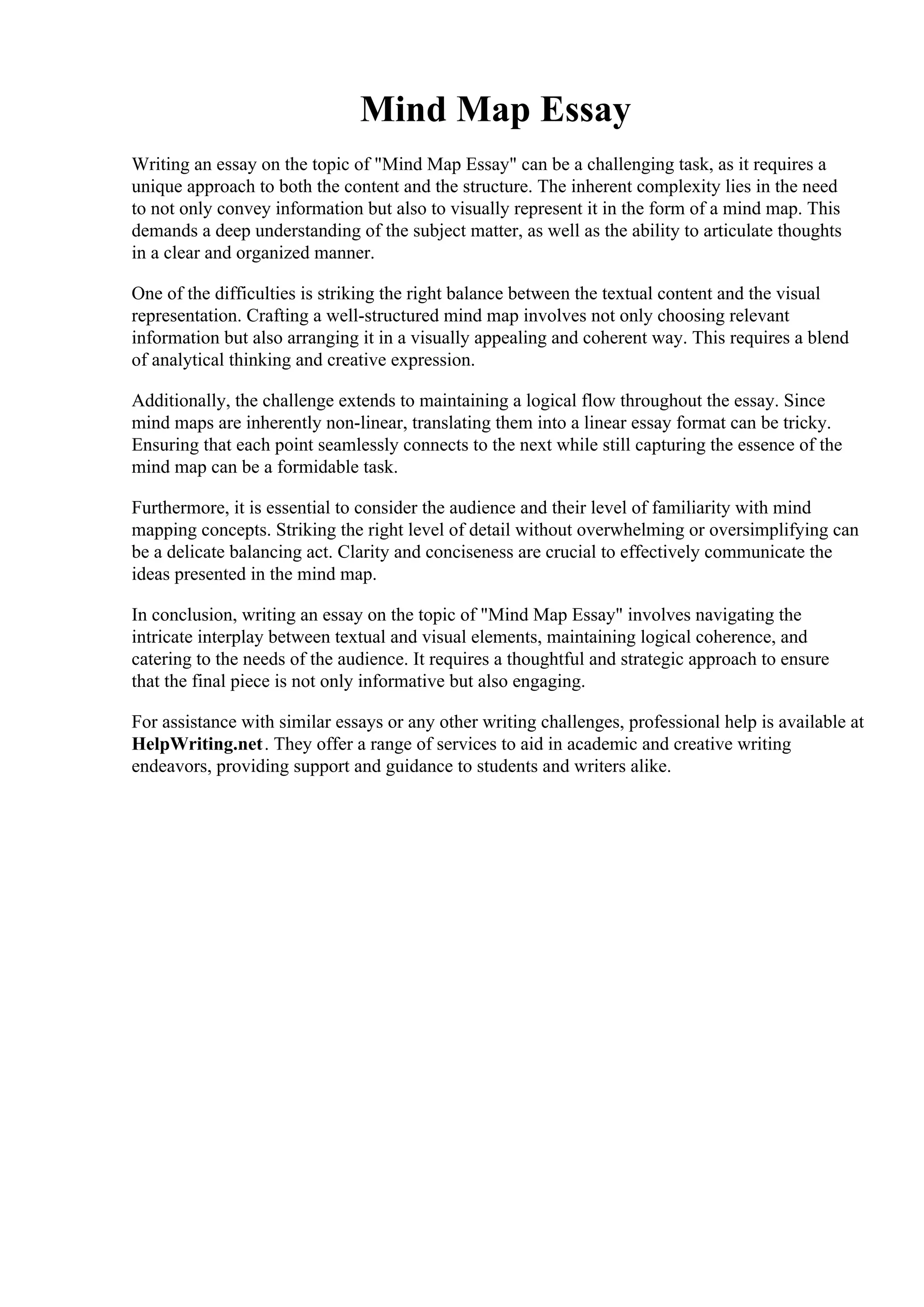 Mind Map Essay | PDF