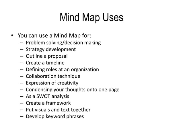 Mind Map Exercise | PPTX