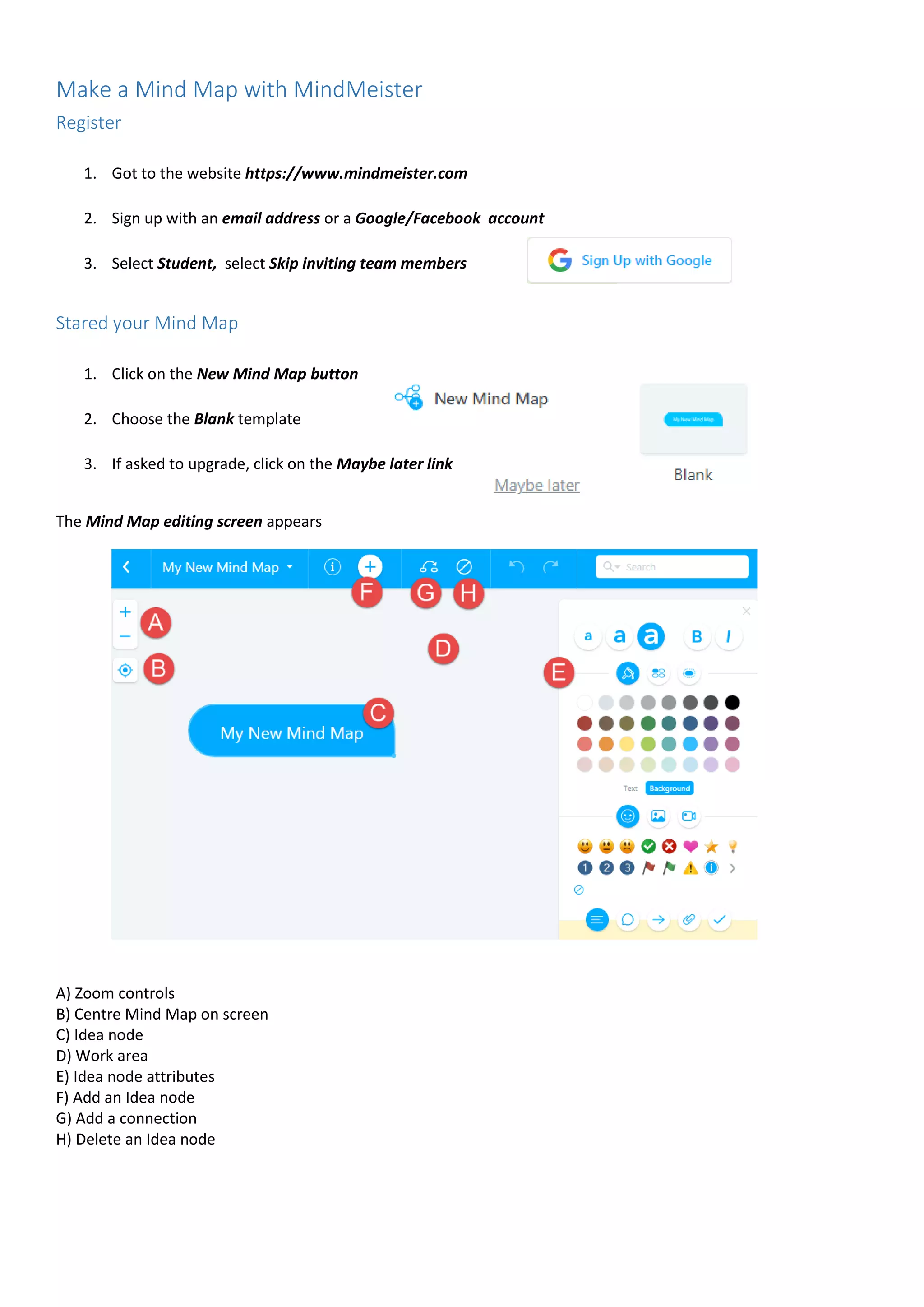 Make a Mind Map with Mindmeister | PDF
