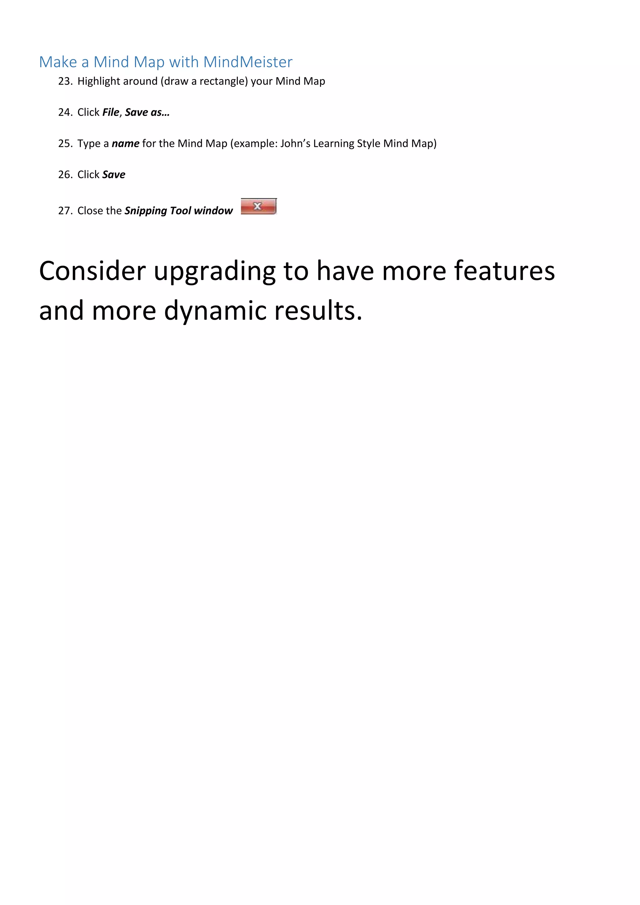Make a Mind Map with Mindmeister | PDF