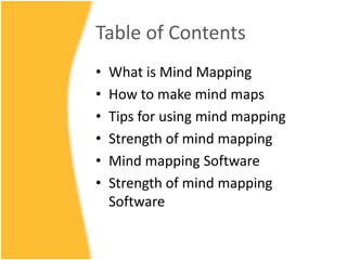 Mind mapping | PPTX | Technology & Computing