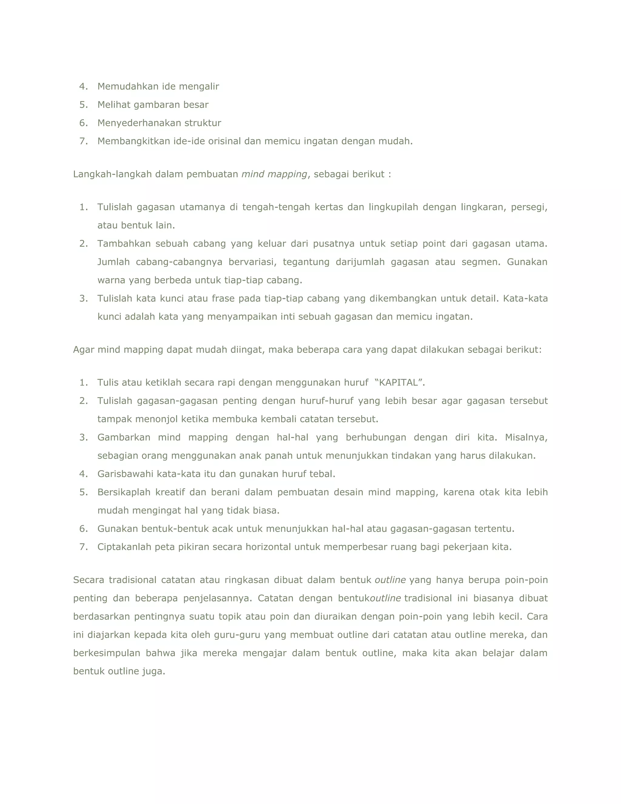 Mind mapping | DOCX