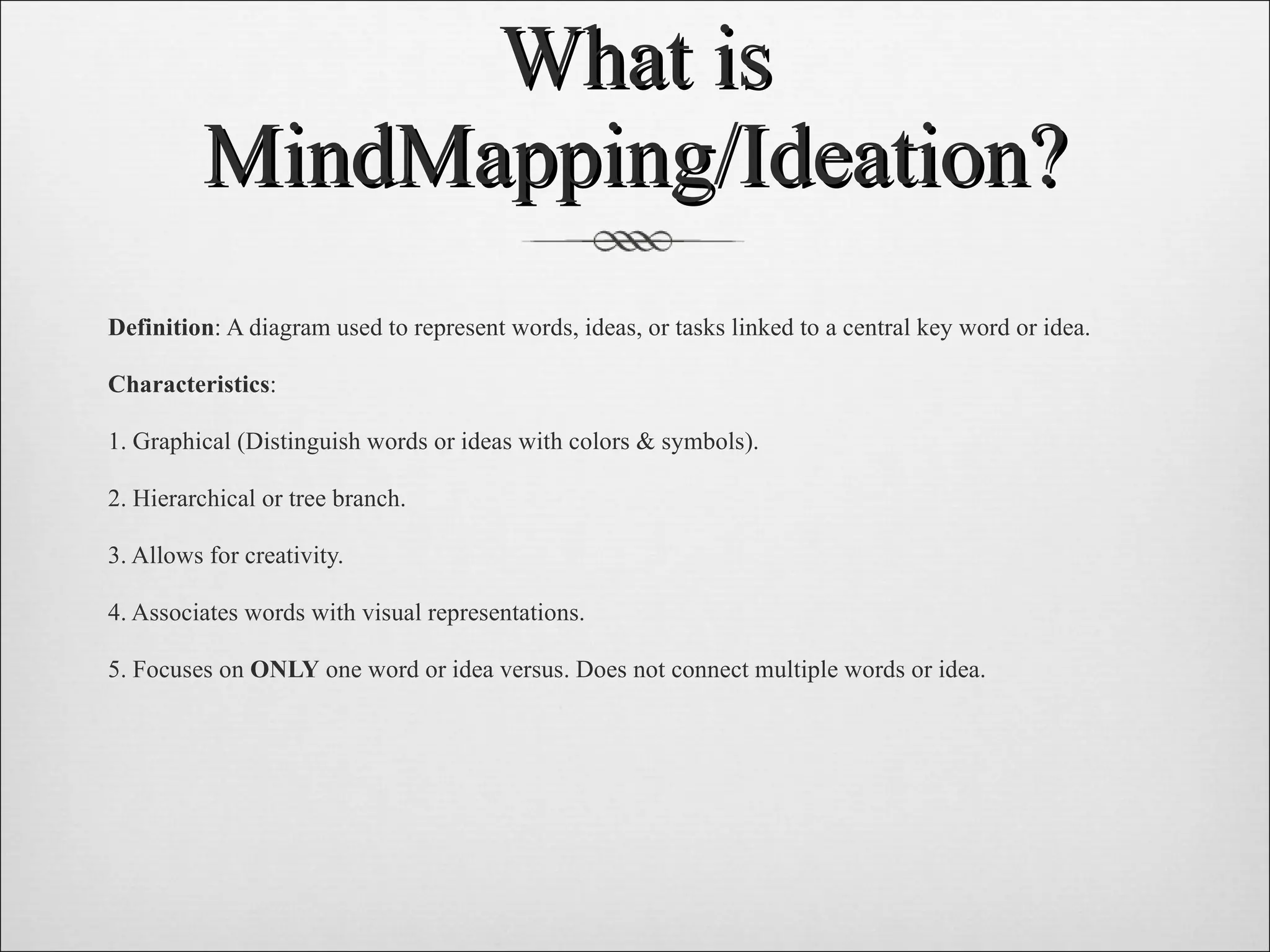 Mind Mapping Ideation Final | PPT