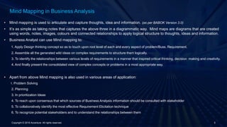 Mind mapping in Business Analysis | PPTX | Technology & Computing