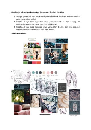 Mind mapping moodboard | DOCX