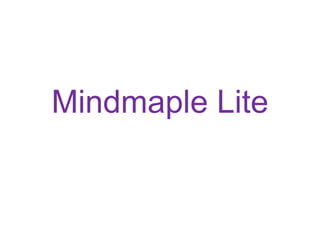 Mindmapple Lite | PPT
