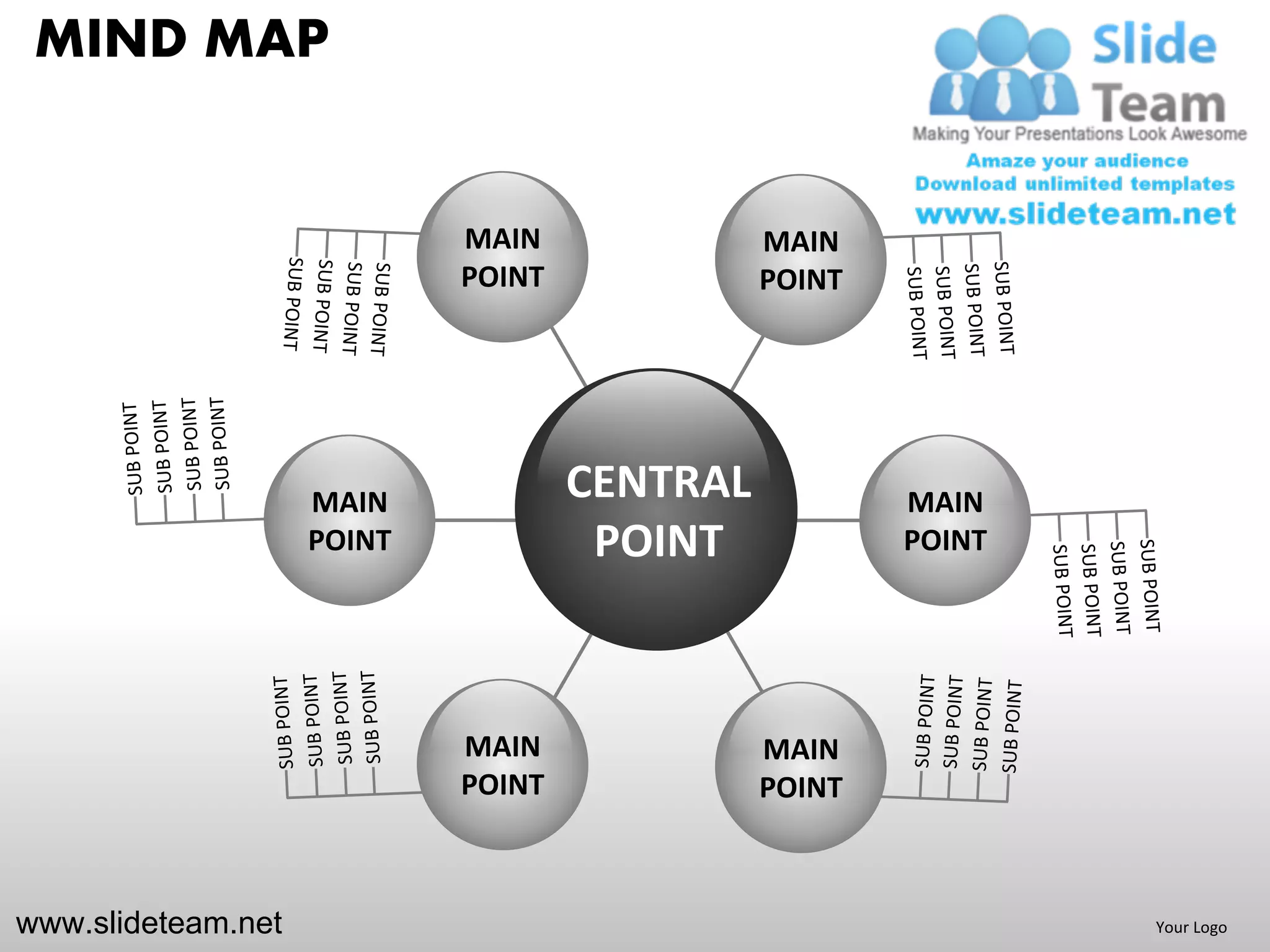 Mind map powerpoint ppt slides. | PDF | Technology & Computing