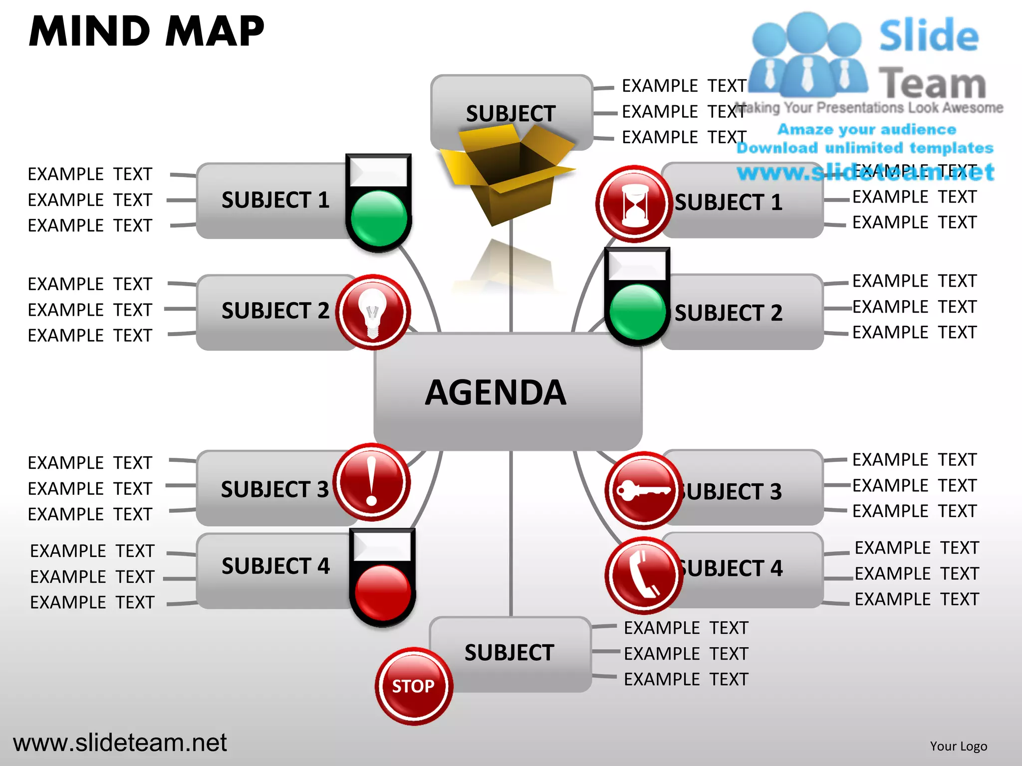 Mind map powerpoint presentation slides. | PDF | Technology & Computing