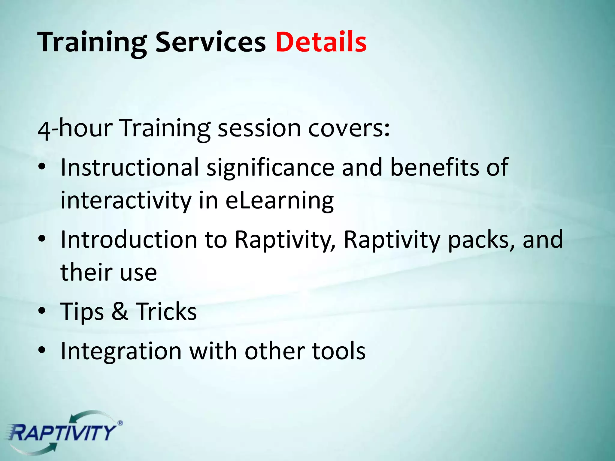 Raptivity Launching ‘Raptivity Evolve’ Mind Map. Why Should Instructional Designers Care About ...