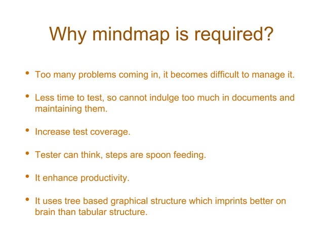 Software Testing Using Mindmap Technique | PPT