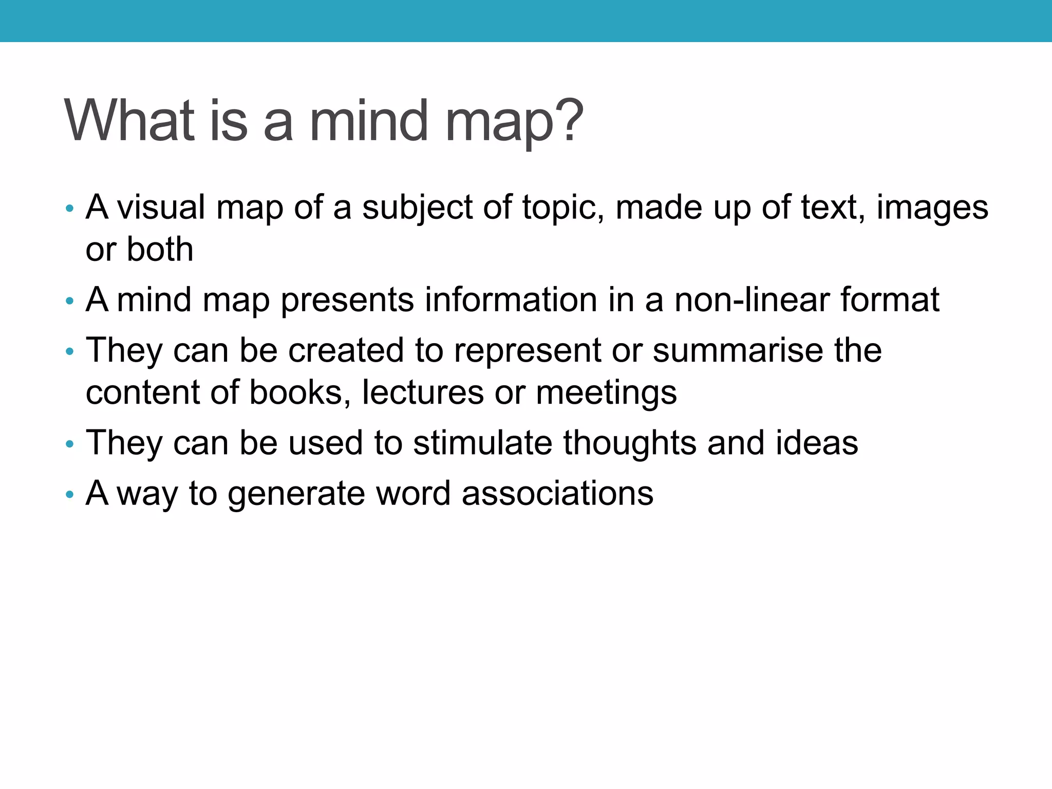 A brief introduction to mind maps | PPT