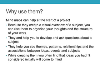 A brief introduction to mind maps | PPTX