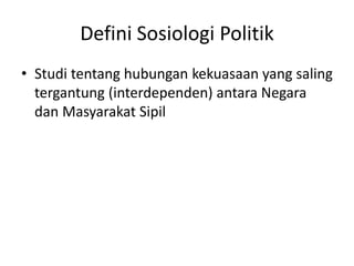 Mind map Sosiologi Politik | PPTX