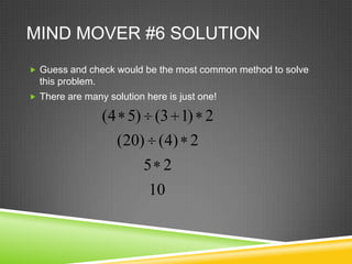 Mind mover 1 to 7 | PPTX