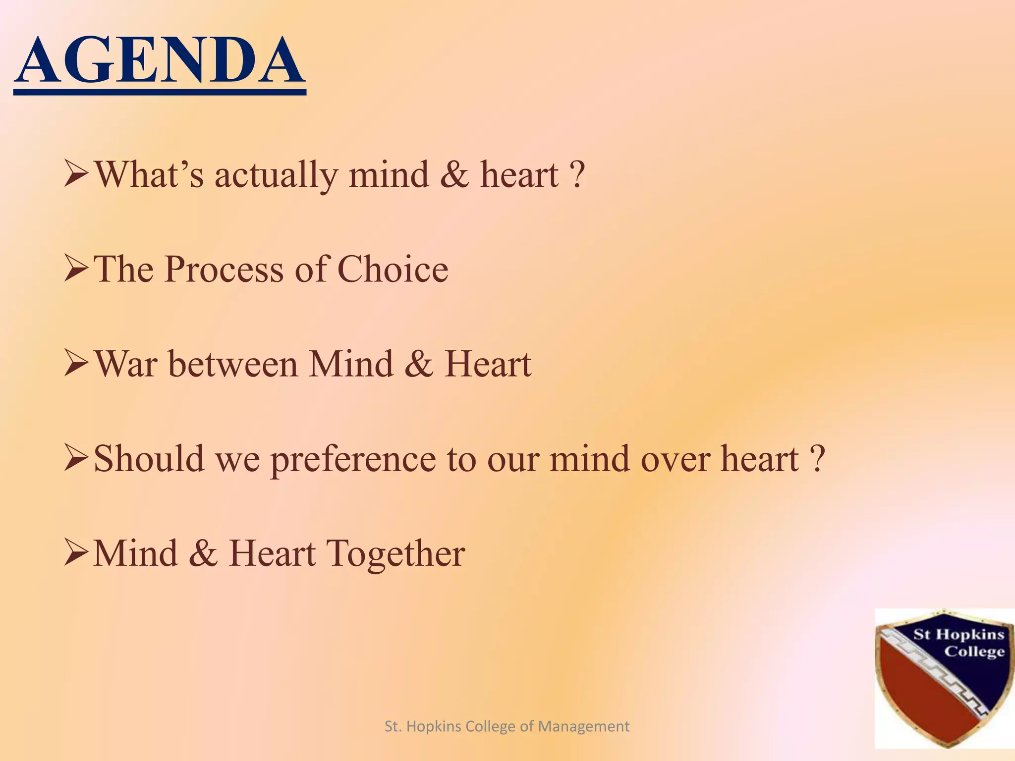 Mind or heart | PPTX