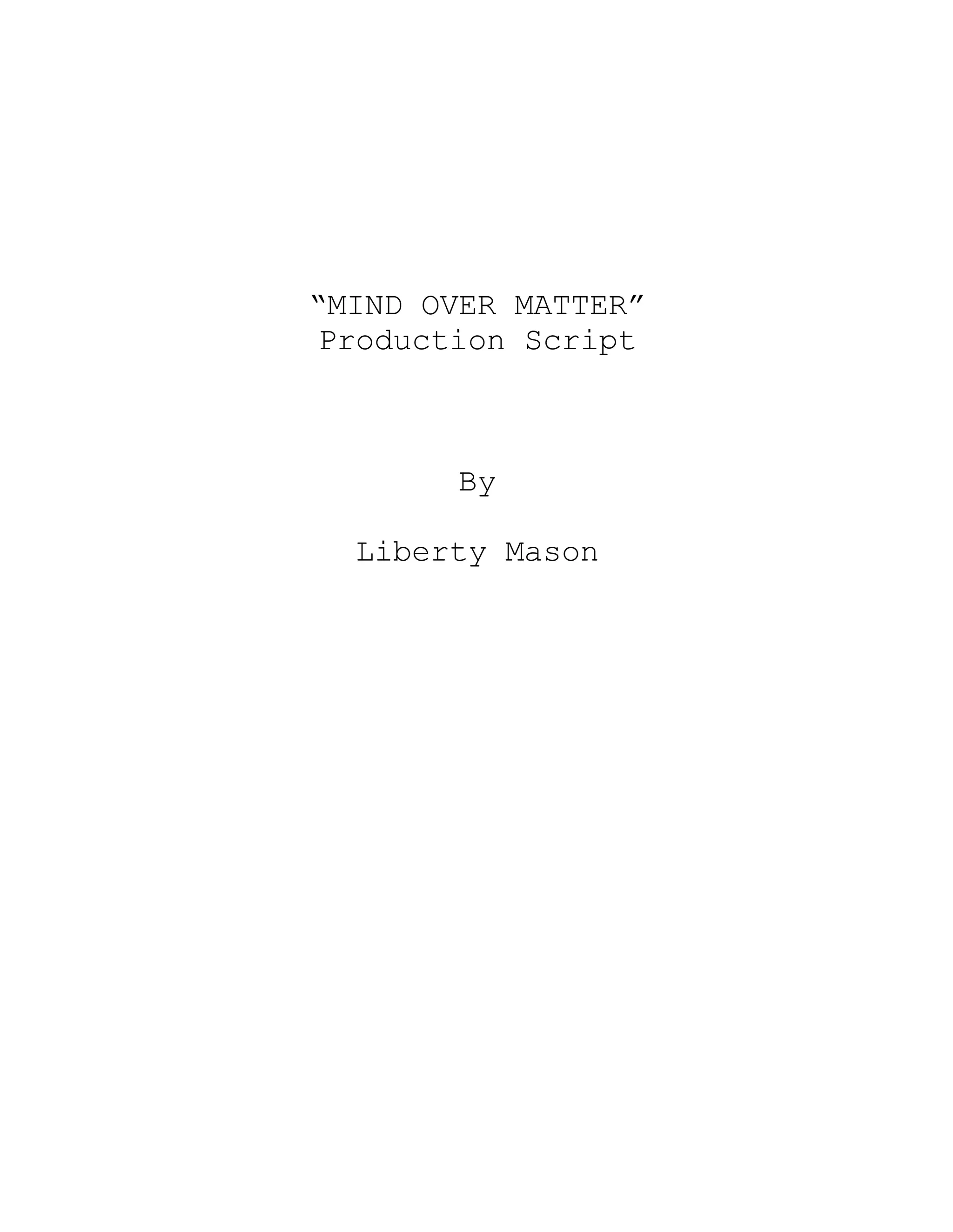 Mind over matter | DOCX